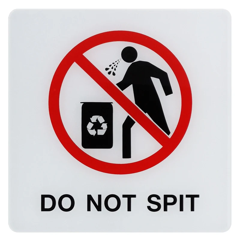 Do Not Spit Signage