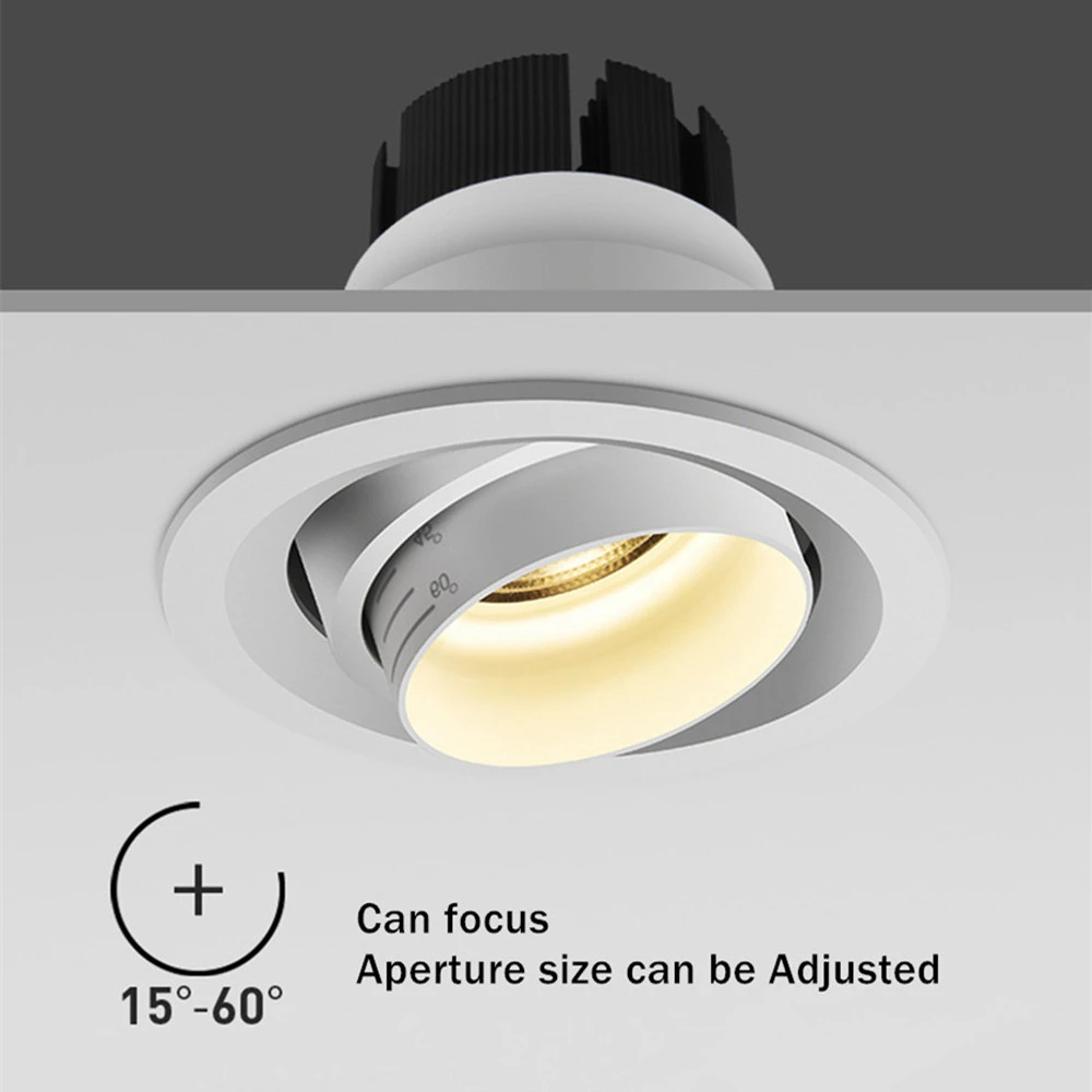 Led-Downlight-Spotlight-Focusing-Recessed-Ceiling-Spot-Light-Adjustable ...