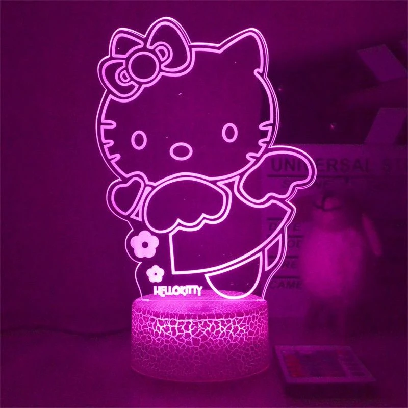Cartoon Hello Kitty Kawaii 3D Night Light - KawaiiMerch.com
