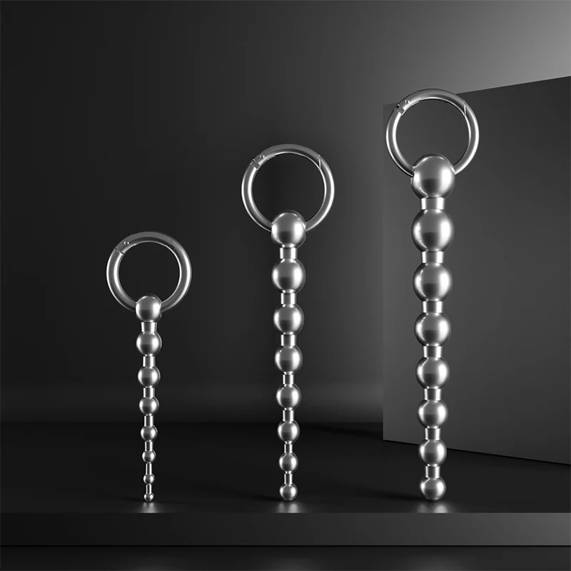 S-M-L-304-Stainless-Steel-Beaded-Urethral-Sound-Catheter-Penis-Plug ...