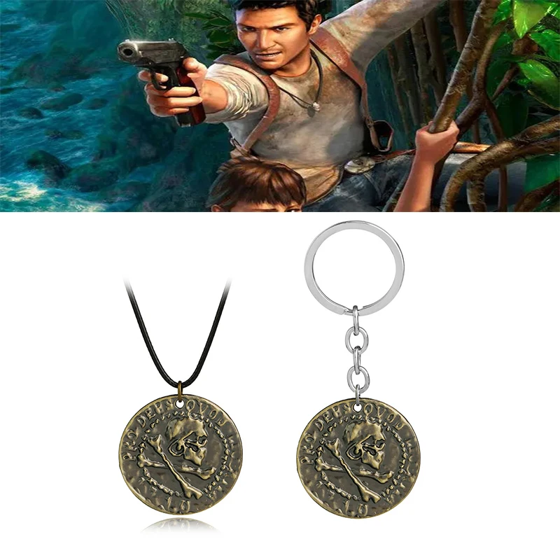 Uncharted-4-A-Thief-s-End-Game-Keychain-Key-Ring-Pirate-Coin-Metal ...