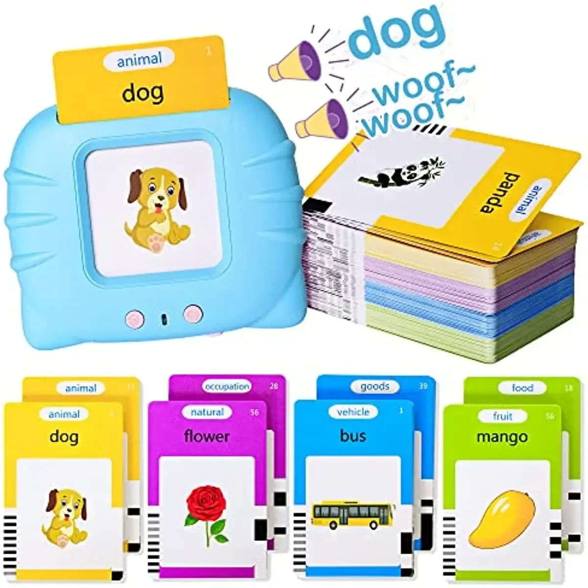 Multilingual-Talking-Flash-Cards-Early-Educational-Toys-Baby-Boys-Girls ...