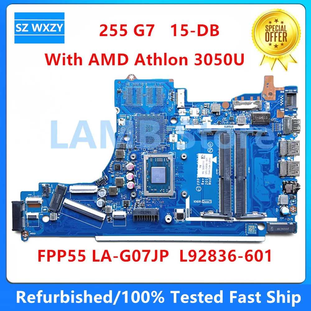 For-HP-255-G7-15-DB-Laptop-Motherboard-With-AMD-Athlon-3050U-FPP55-LA ...