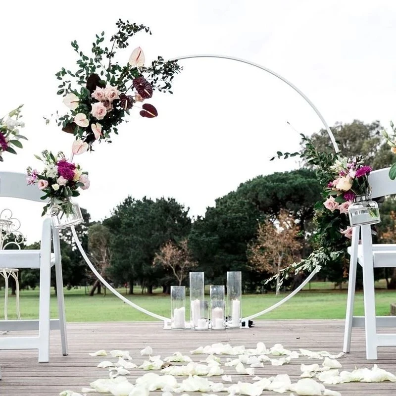 New Round Balloon Arch Plastic Diy Wreath Frame Holder Balloon Stand ...