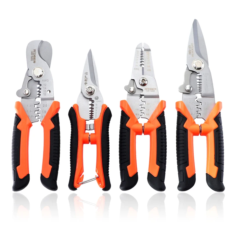 Wire-Stripper-CR-V-Professional-Electrician-Pliers-Wire-Cutters ...