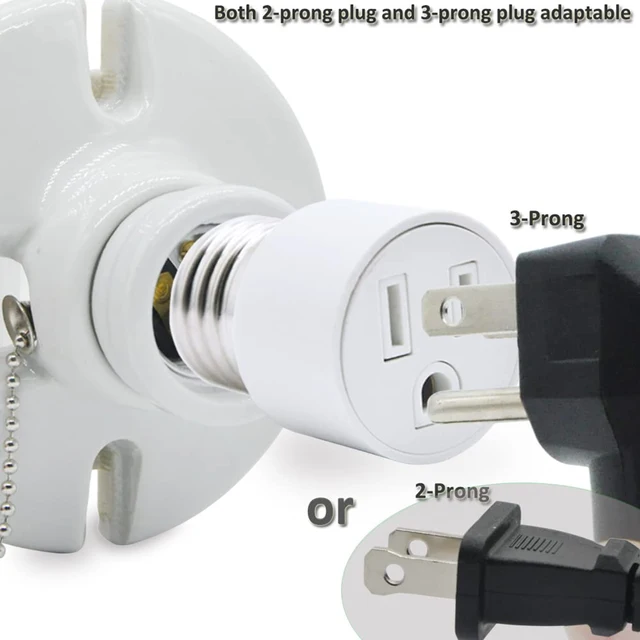 Three Prong Light Socket Adapter