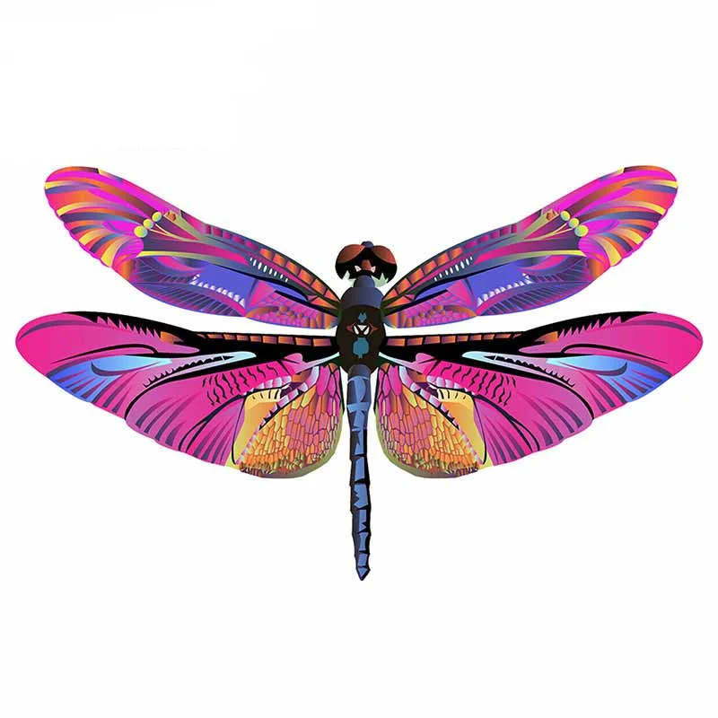 TXCT-Personality-Pink-Purple-Dragonfly-Car-Sticker-Diffuse-Flower ...