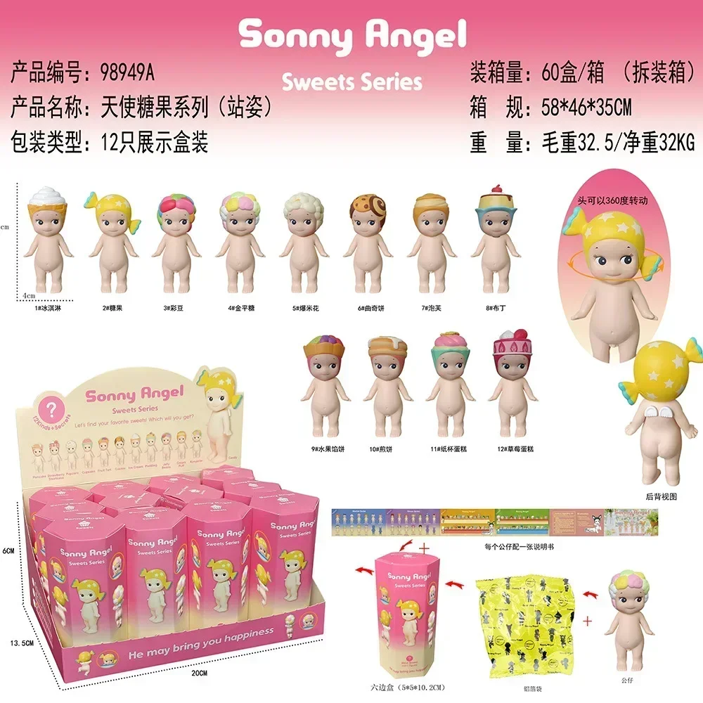 Figura de anime de Sonny Angel Blind Box Hippers Looking Back Fruit and ...