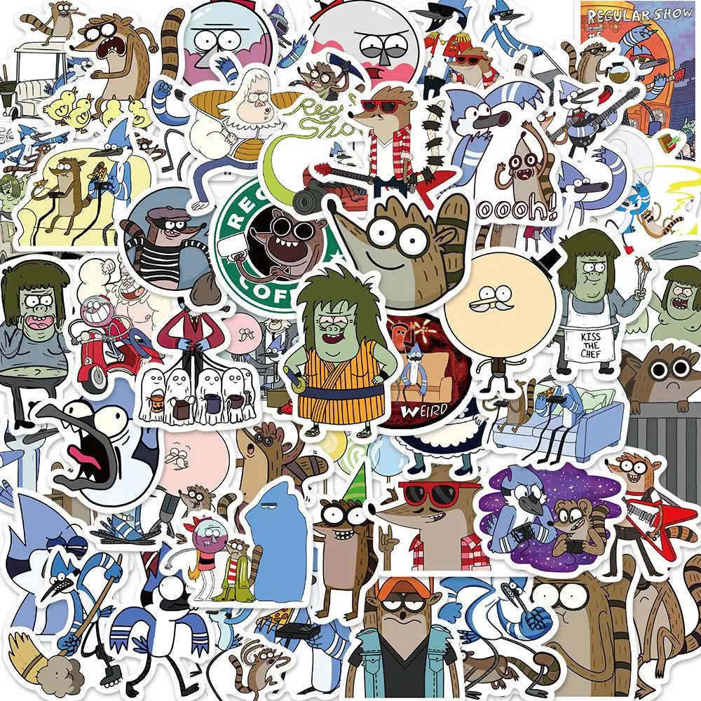 10/50PCS Cartoon Regular Show Stickers Style Stickers for Laptop ...