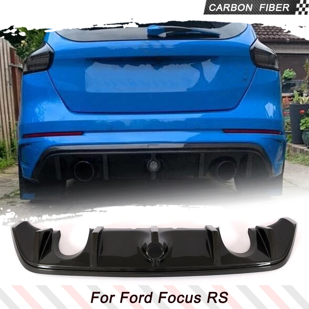 For-Ford-Focus-RS-Carbon-Fiber-Car-Rear-Bumper-Lip-Diffuser-For-Ford ...