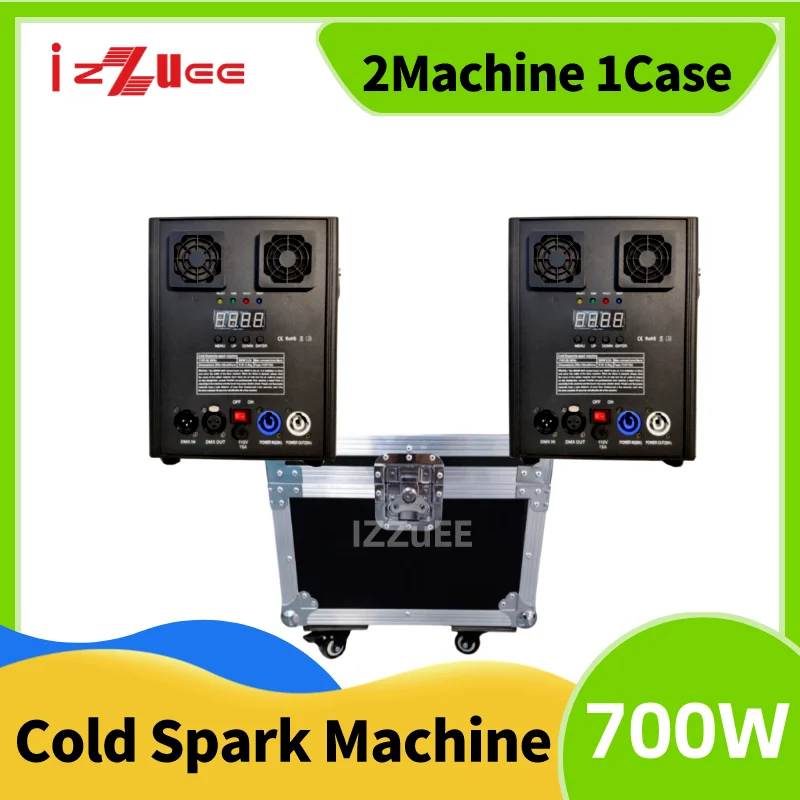 0 TAX 2PCS Ti Power 700w Cold Spark Machine With flightcase 750W DMX ...