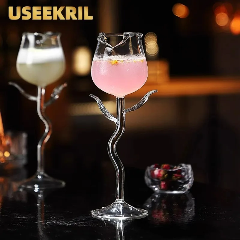1-2-4Pcs-Creative-Cocktail-Glasses-Cups-Rose-Shaped-Cocktail-Glass-Cup ...