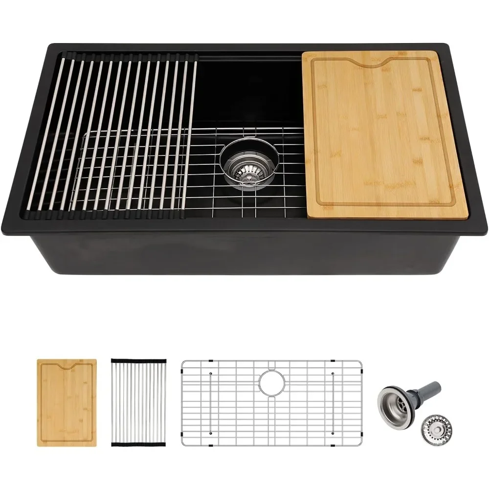 33-x19-Kitchen-Sink-with-Accessories-Undermount-Quartz-Classic-Under ...