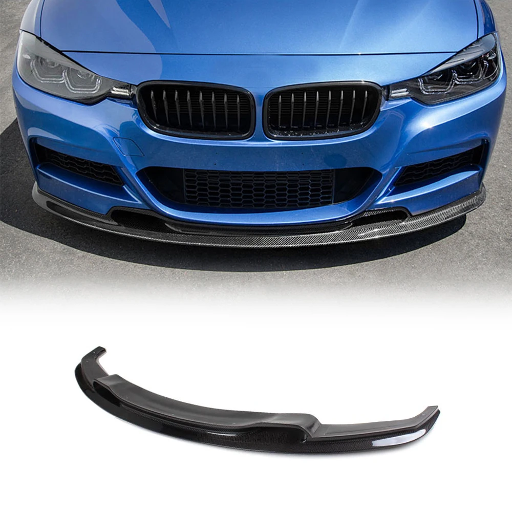 Carbon Fiber Front Bumper Lip Spoiler for BMW 3 Sereis F30 F35 M Sport ...