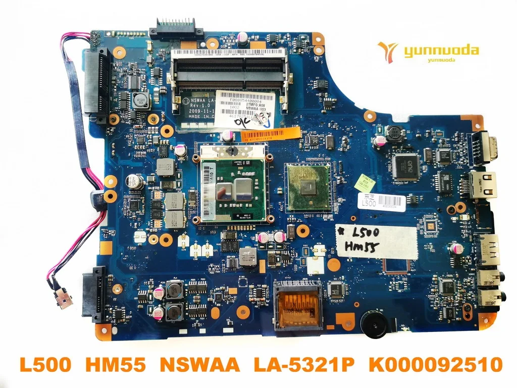Original For Toshiba L500 Laptop Motherboard L500 Hm55 Nswaa La-5321p ...