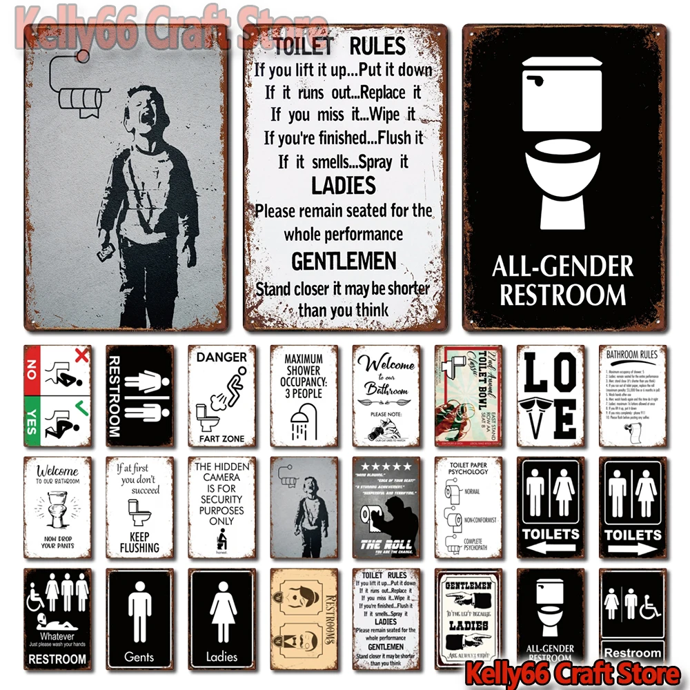 Ladies Only Bathroom Signs