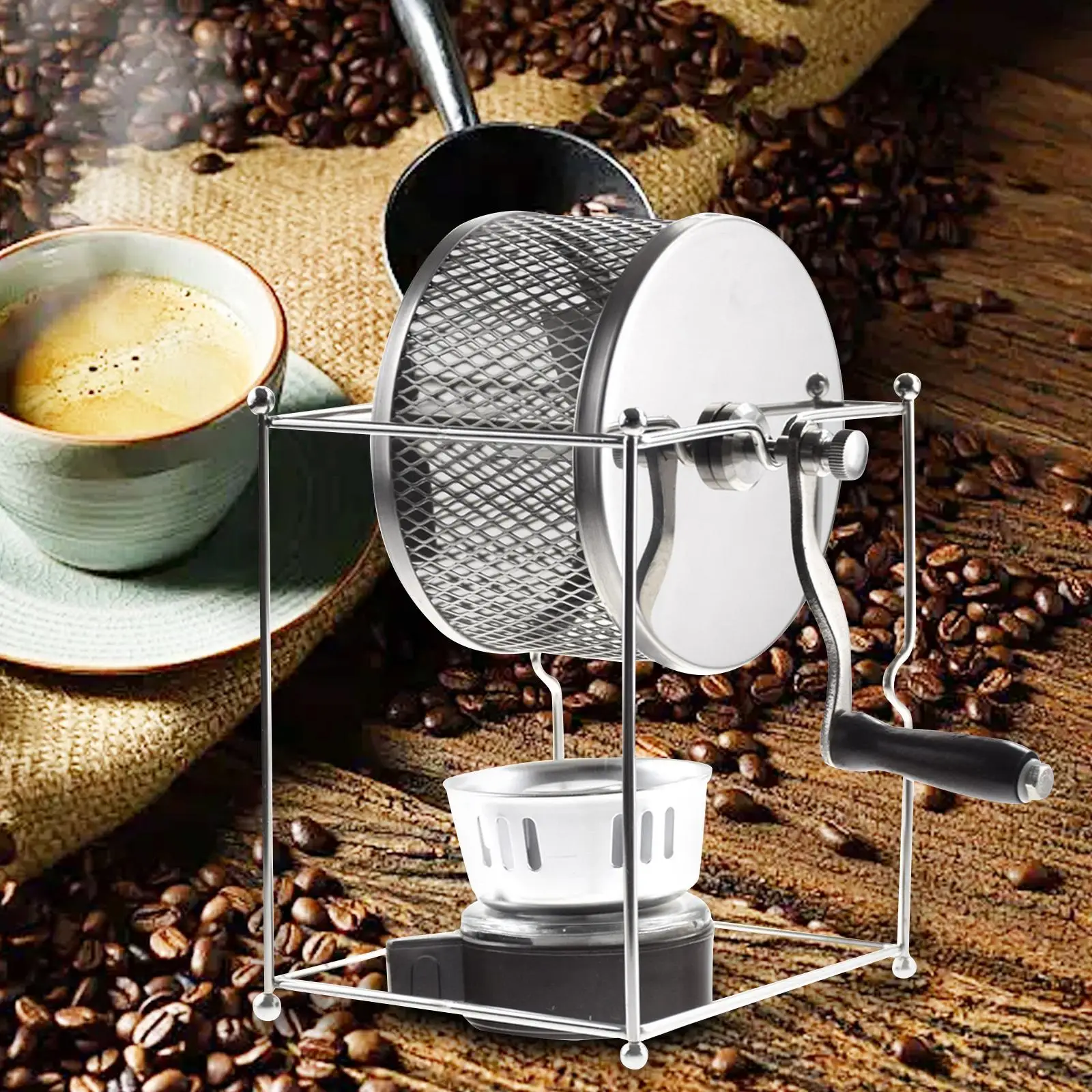 Manual-Coffee-Bean-Roaster-Machine-Multifunctional-Convenient-Bracket ...
