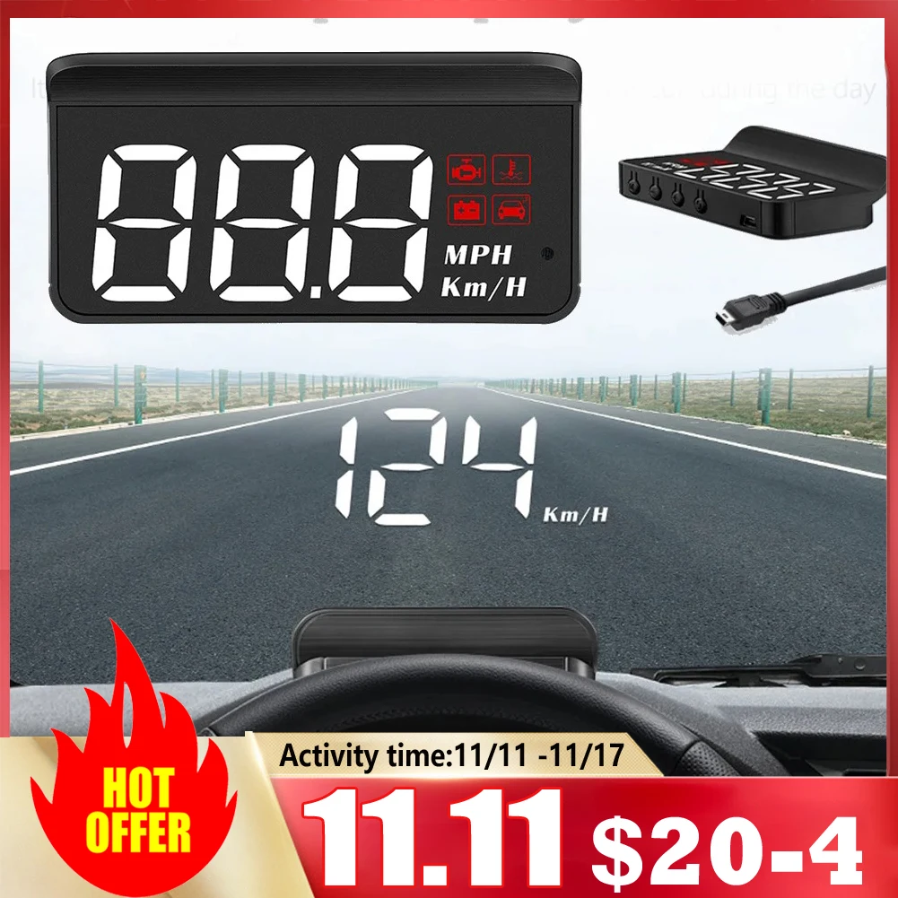 OBD2-Car-Head-up-Display-Windshield-Car-Speed-Projector-Digital ...