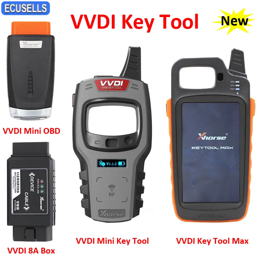 Xhorse VVDI 키 도구 Xhorse VVDI 미니 OBD 도구가 있는 최대 키 프로그래머 트랜스 폰더 생성, 글로벌 버전 ...