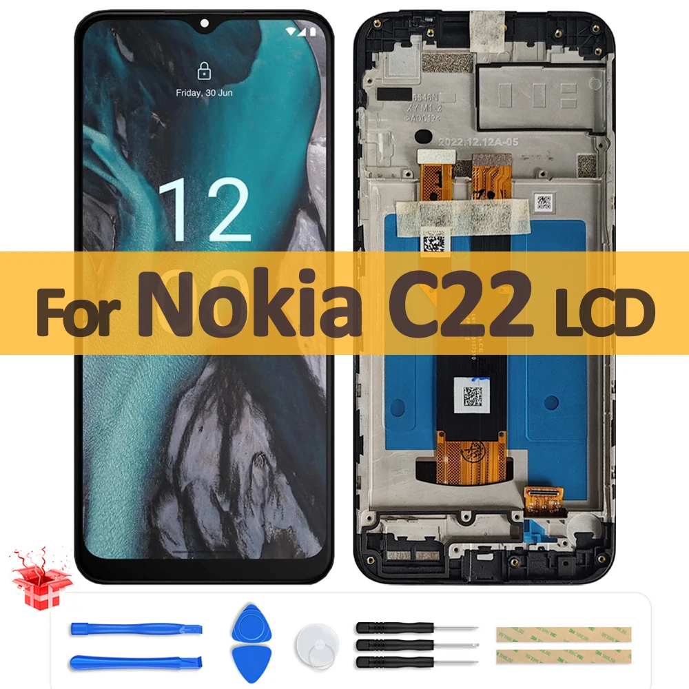 6.5" Original LCD For Nokia C22 LCD Display Touch Screen Panel ...