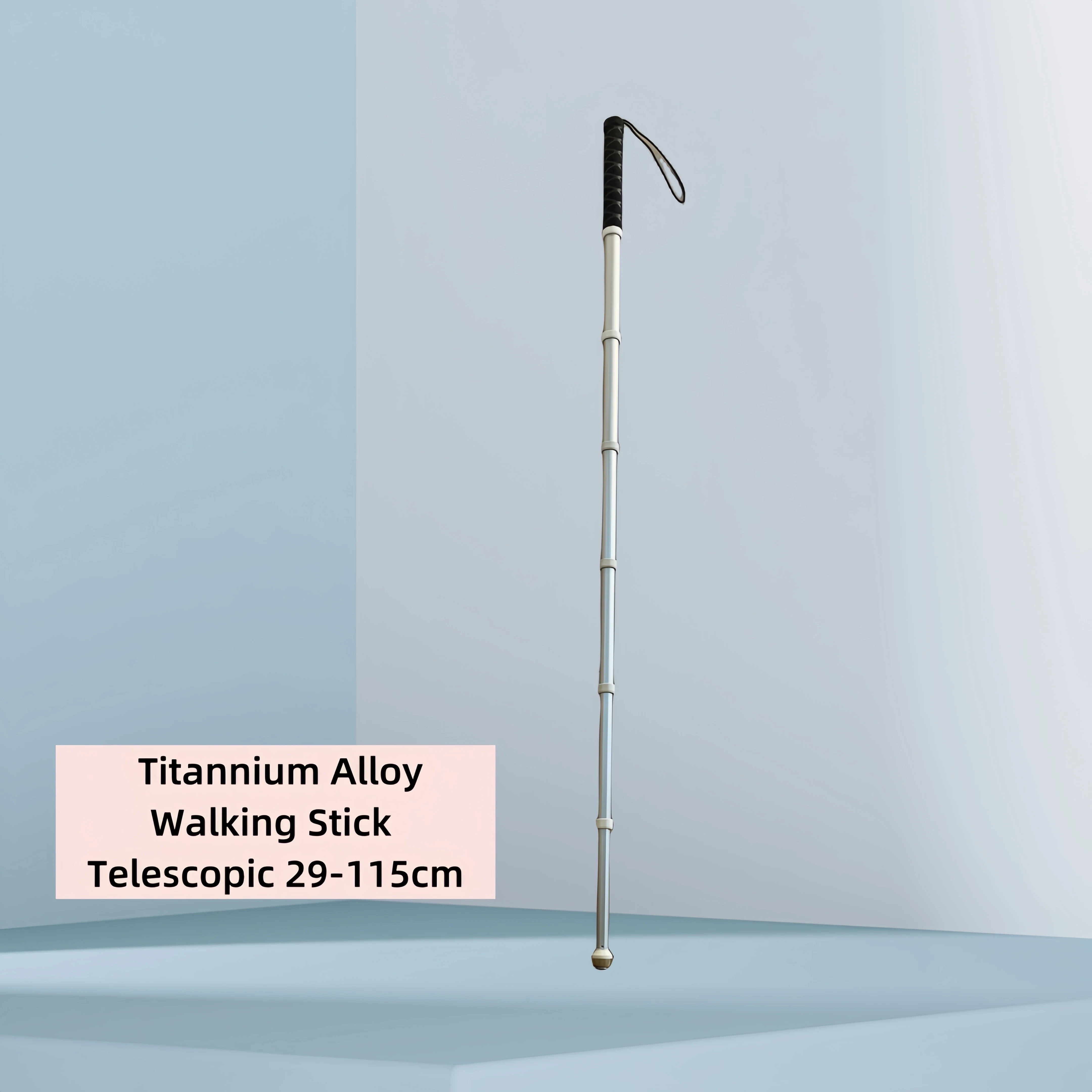 Titanium-Alloy-Retractable-Cane-29-115cm-Telescopic-Trekking-Pole ...