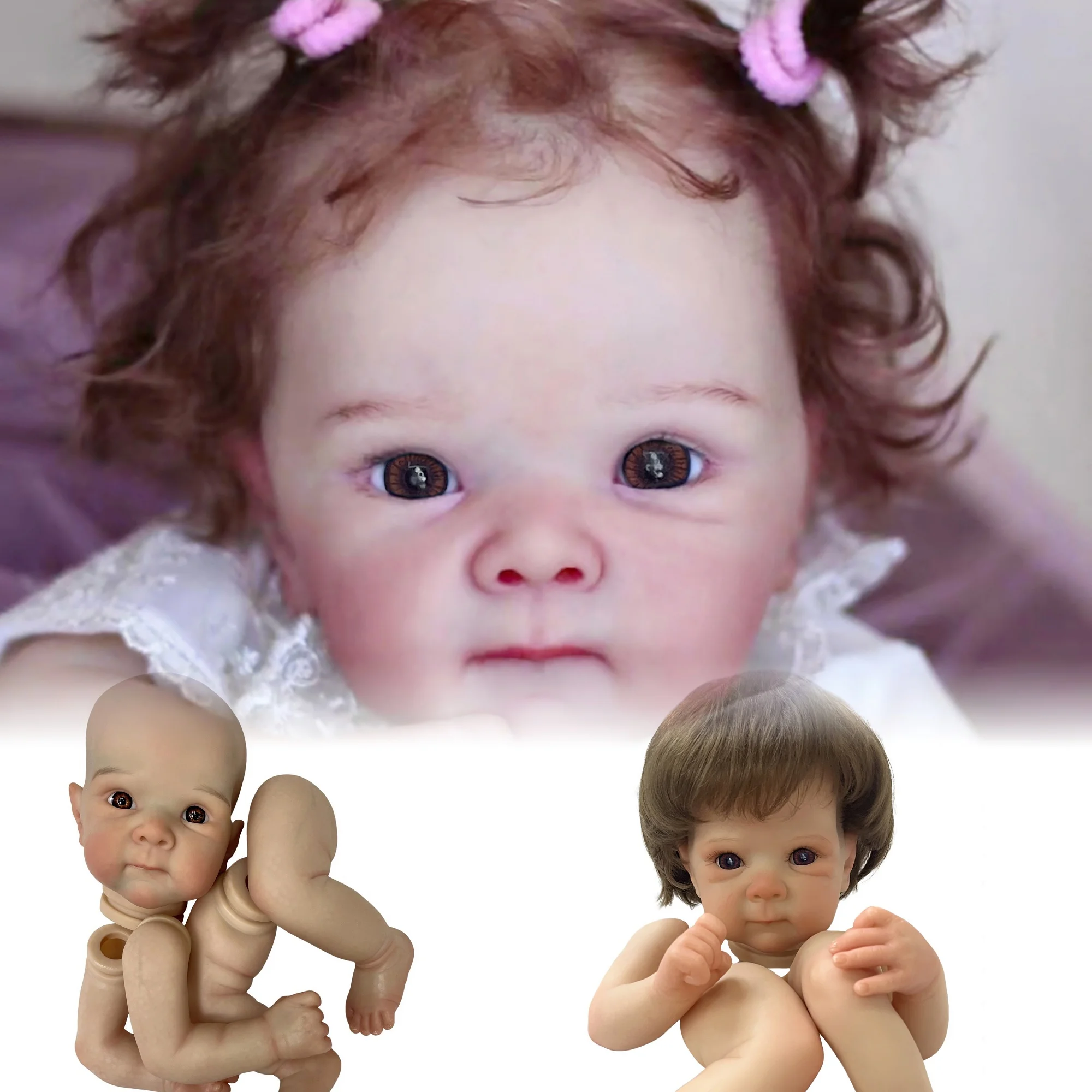 45cm Bettie Painted and Unpainted Reborn Doll Kits Lifelike Real Bebe ...