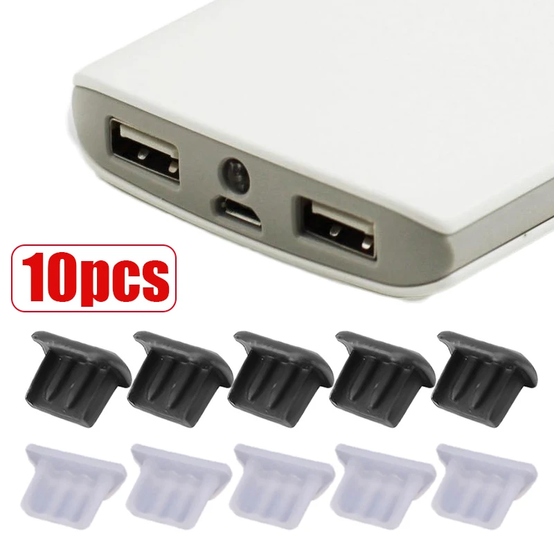 10pcs Silicone Micro USB Dust Plug Universal Android Charging Port ...