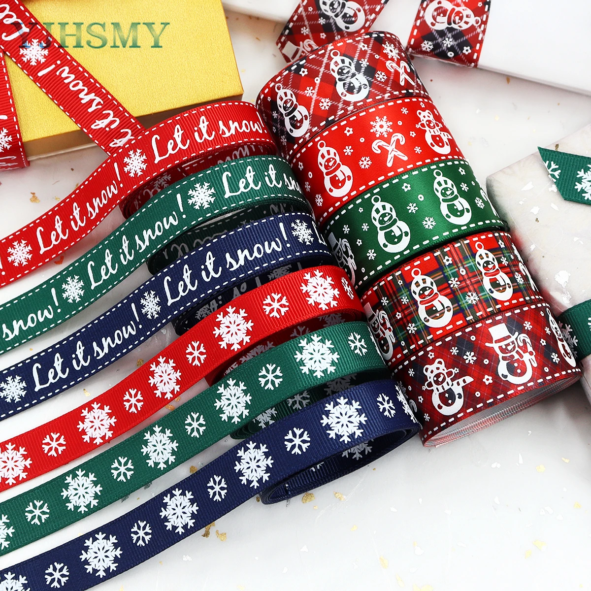 Christmas-Ribbons-Printed-Grosgrain-Ribbon-Polyester-Satin-Ribbon-for ...
