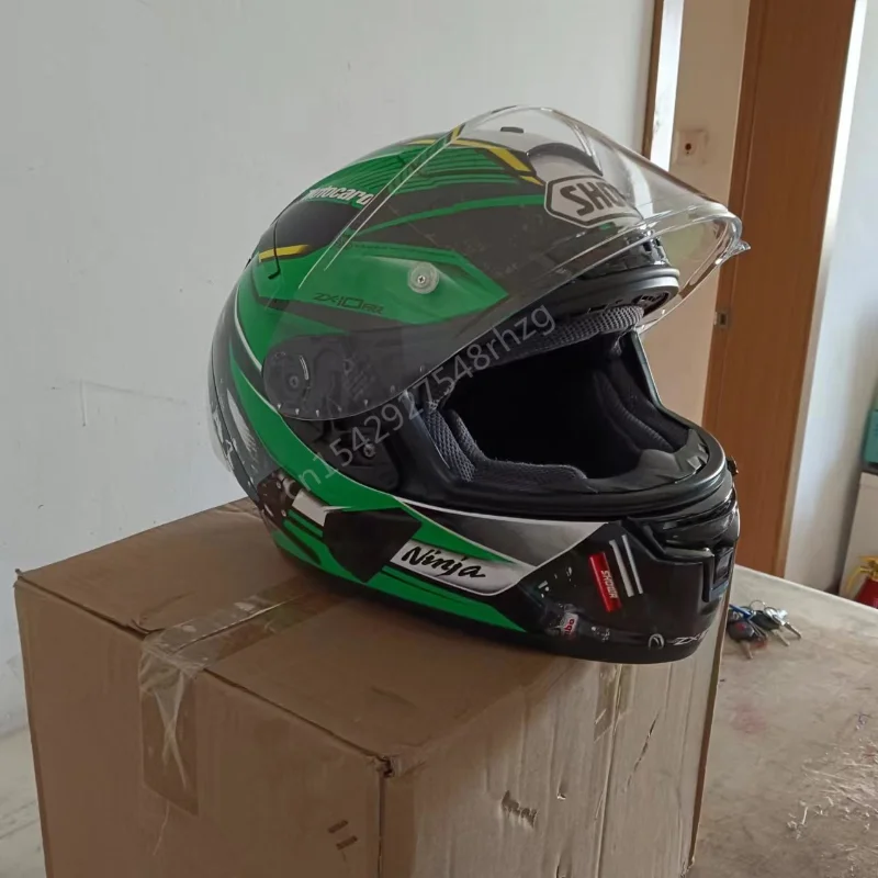 SHOEI X14 Helmet X Fourteen R1 60th Anniversary Edition Green Helmet ...