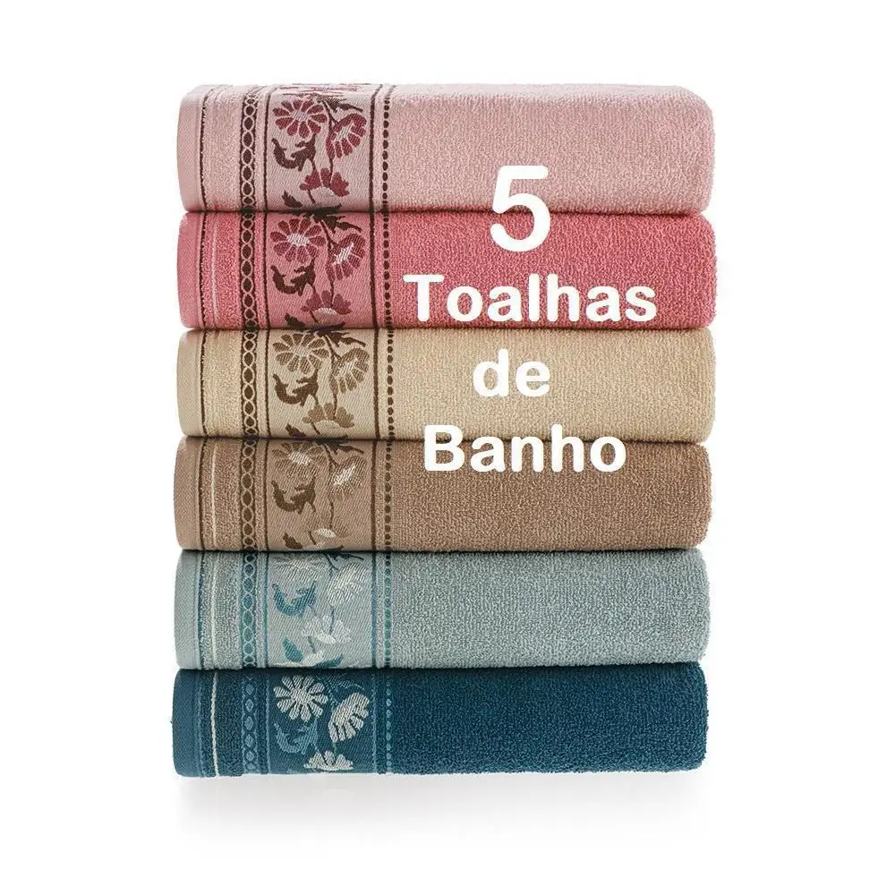 Karsten Soft Flush Flora Bath Towels 5 Kit - AliExpress 15