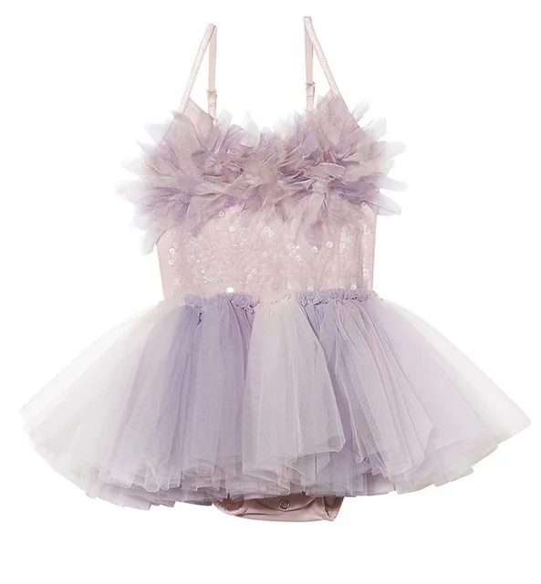 Baby Girl Princess Puffy Sequins Ballet Tutu Dress Infant Toddler Strap ...
