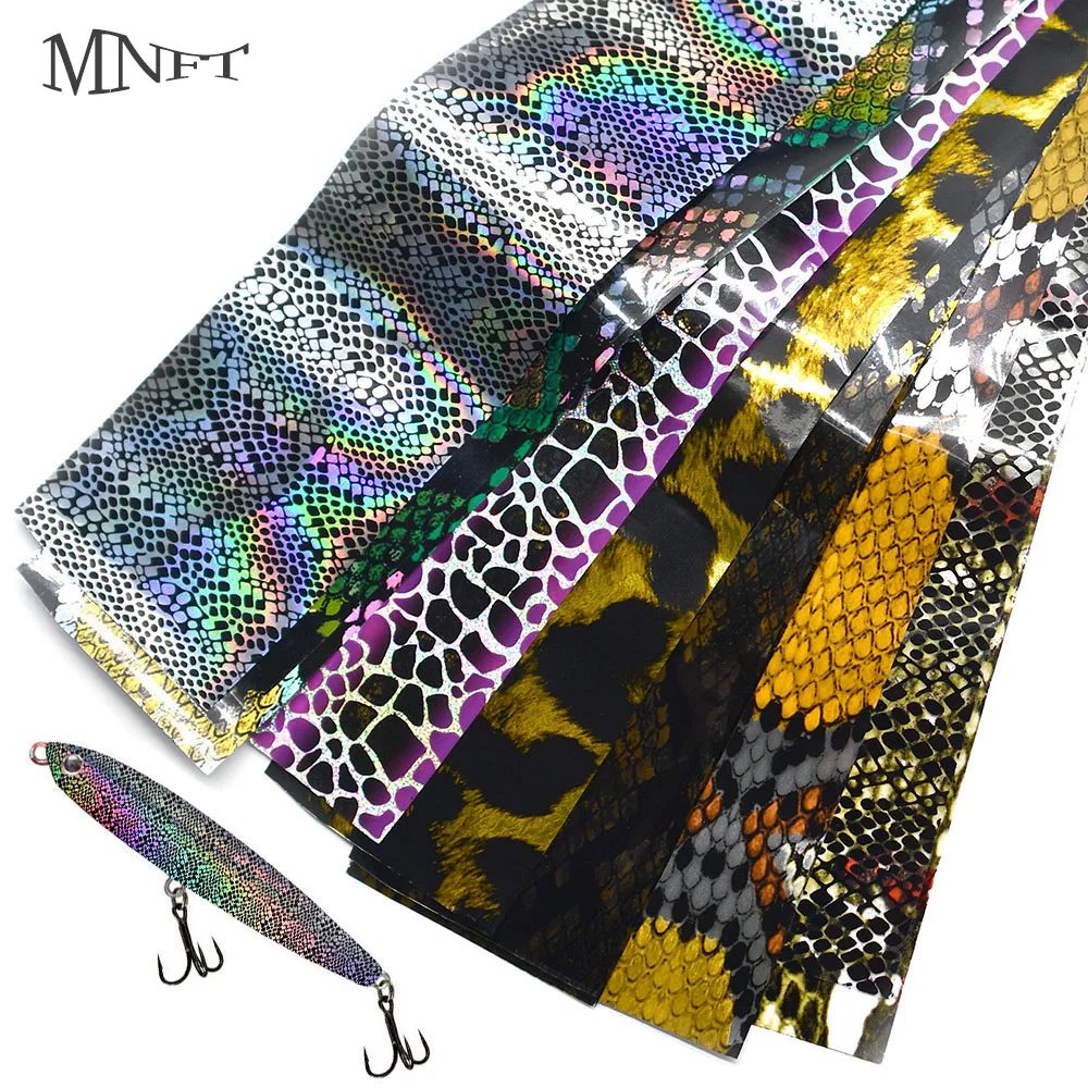 MNFT 10Pcs/Pack Fish Scale Lure Colored Laser Paper Film None Sticker ...