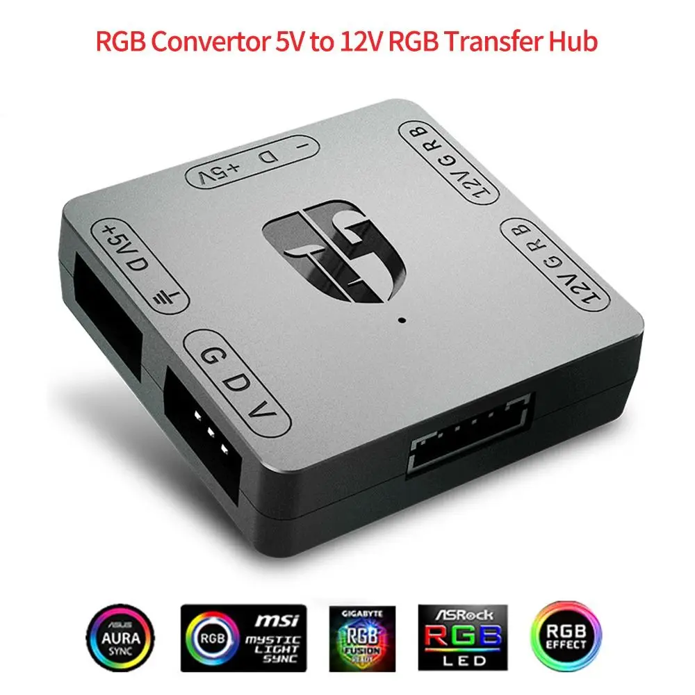 전문 SATA 전원 케이블 라이트 마더보드, ARGB RGB 전송 허브 컨버터, 5V 3 핀 12V 4 핀| | - AliExpress