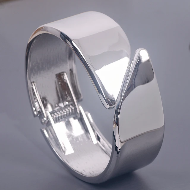 Luxury Design Alloy Cuff Bracelets Bangles for Women Statement Punk ...