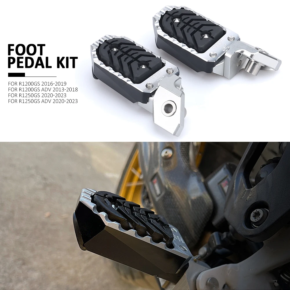 New R1250GS R1200GS Motorcycle Front Foot Pegs Adjustable Footrest ...