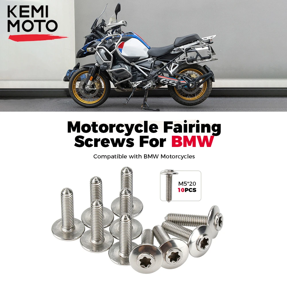 10pcs/50pcs M5 Screws For BMW R1200GS R1250GS ADV F850GS R1200 F700GS ...