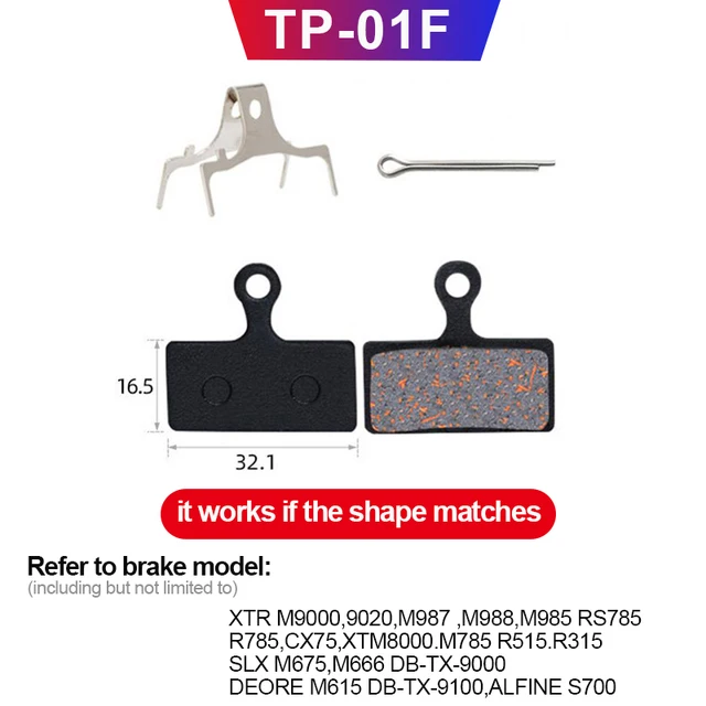 MTB Bicycle Hydraulic Disc Brake Pads For b01s SHIMANO SRAM AVID HAYES ...