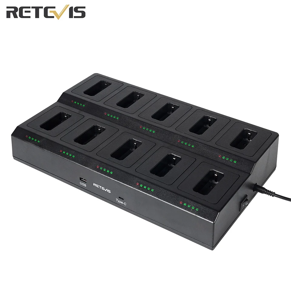 Retevis-RTC22T-Ten-Way-Charger-for-RT622-RT22-RB619-RB19-Two-Way-Radio ...