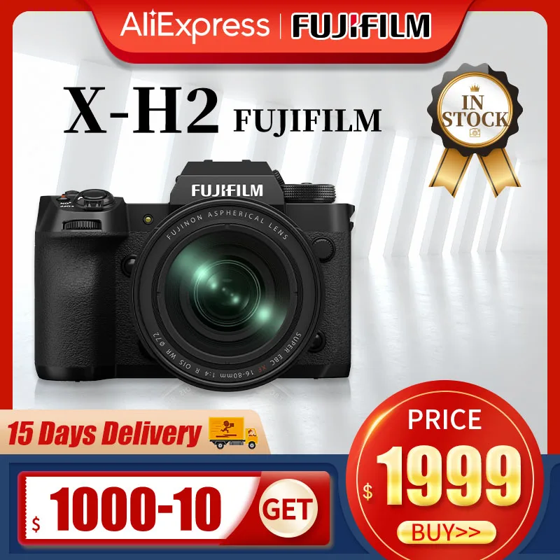 FUJIFILM Câmera Digital X H2, 8K, Flagship HD, Mirrorless, Anti Shake ...