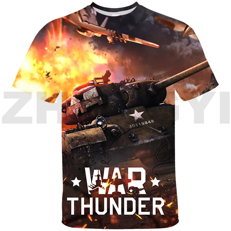 Hip Hop 3D Print Anime World of Tanks Tshirt War Thunder T Shirt Kids ...