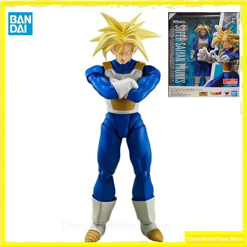 100-Original-Bandai-S-H-Figuarts-SHF-Super-Saiyan-Trunks-Battle-Clothes ...