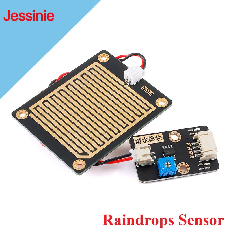 Snow-Raindrops-Detection-Sensor-Module-Rain-Weather-Conductive-Liquid-Rain-water-sensor-Humidity ...