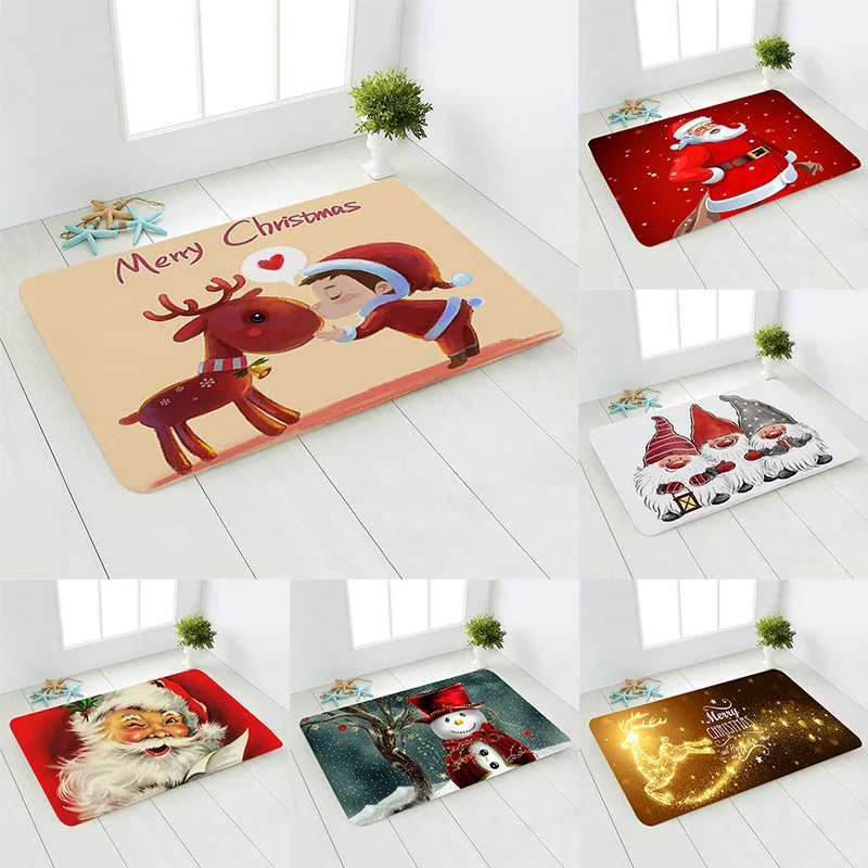 Christmas-and-New-Year-decoration-welcome-door-mat-bathroom-non-slip ...