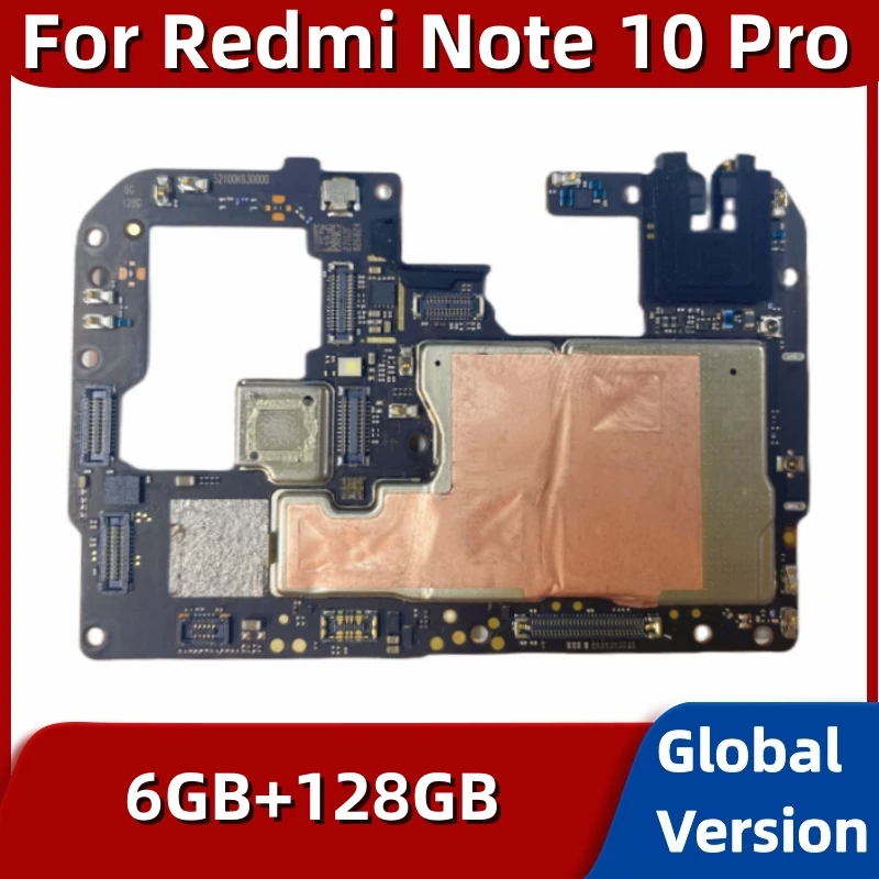 Motherboard-for-Xiaomi-Redmi-Note-10-Pro-4G-Original-Unlocked-Mainboard ...