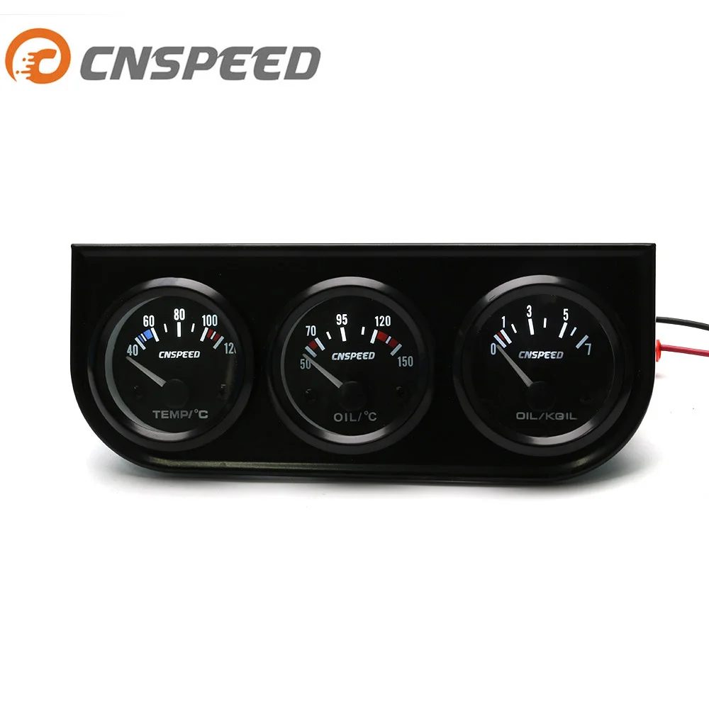 CNSPEED medidor de temperatura de aceite para coche, Kit de medidor de presión de aceite ...