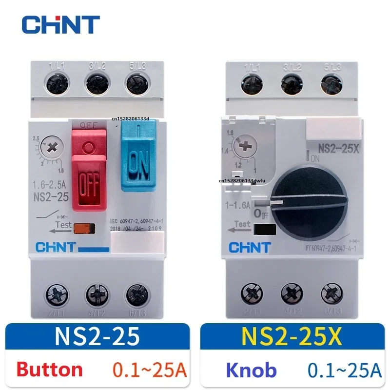 CHINT AC Motor de arranque NS2-25 NS2-25X AE11 AU11 220V-390V ...