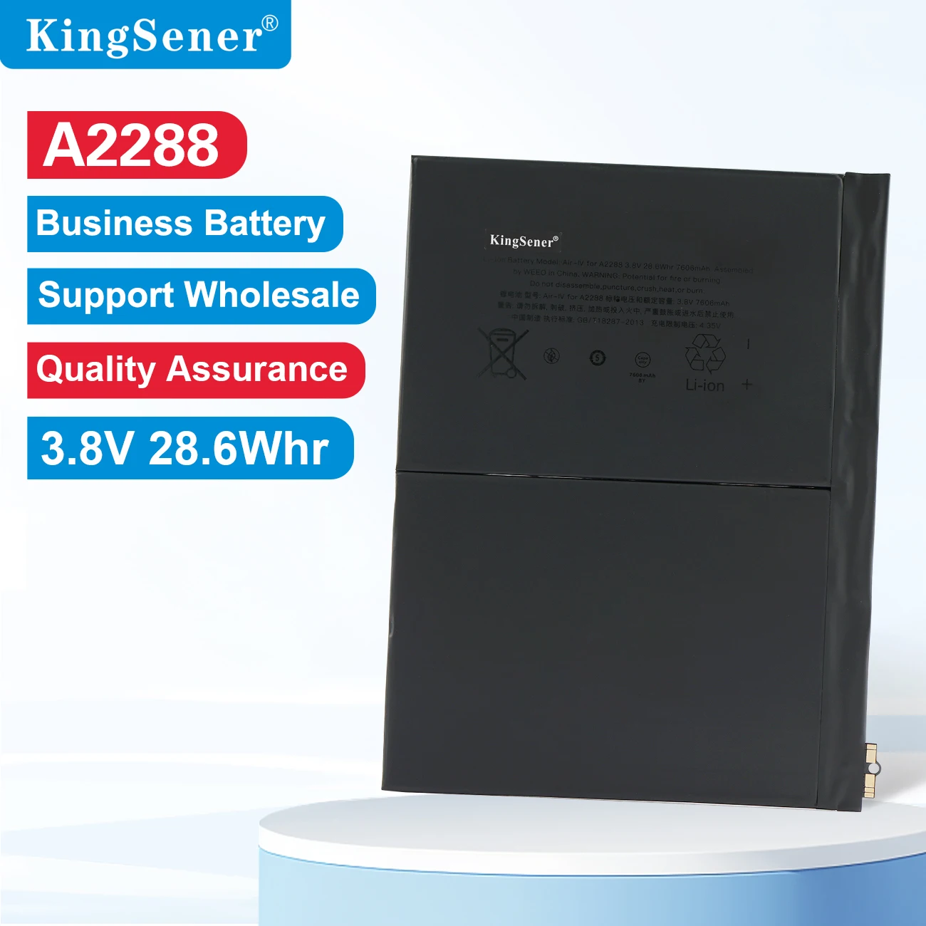 KingSener A2288 Tablet Battery For Apple iPad Air 4 10.9'' 2020 Year ...