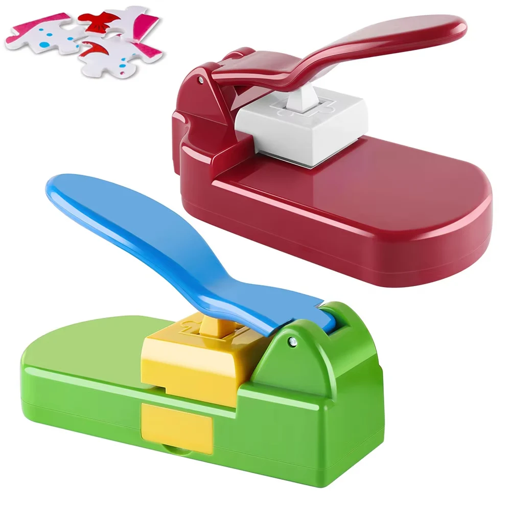 Red/Green Creative Jigsaw Puzzle Making Machine Picture Photo Cutter ...