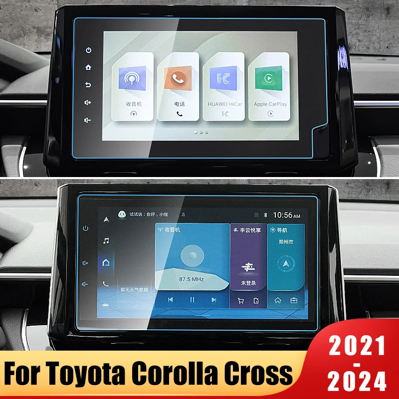 For Toyota Corolla Cross XG10 2021~2024 2022 2023 Tempered Glass Car ...