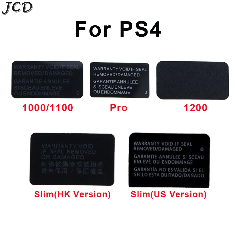 JCD-2pieces-Label-Sticker-For-PS4-Pro-Slim-1000-1100-1200-2000-Console ...